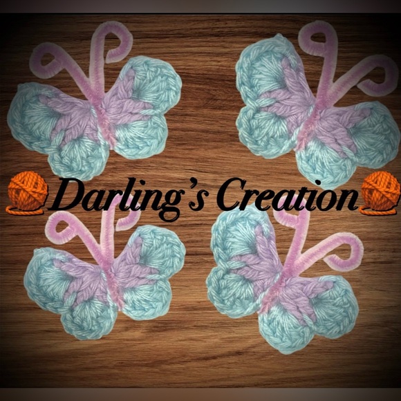 Source Unknown | Other | Handmade Crochet Butterfly Refrigerator ...